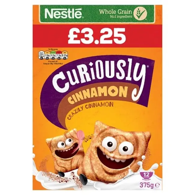 Nestle Curiously Cinnamon PM£3.25 375g - Kellys Expat Shopping