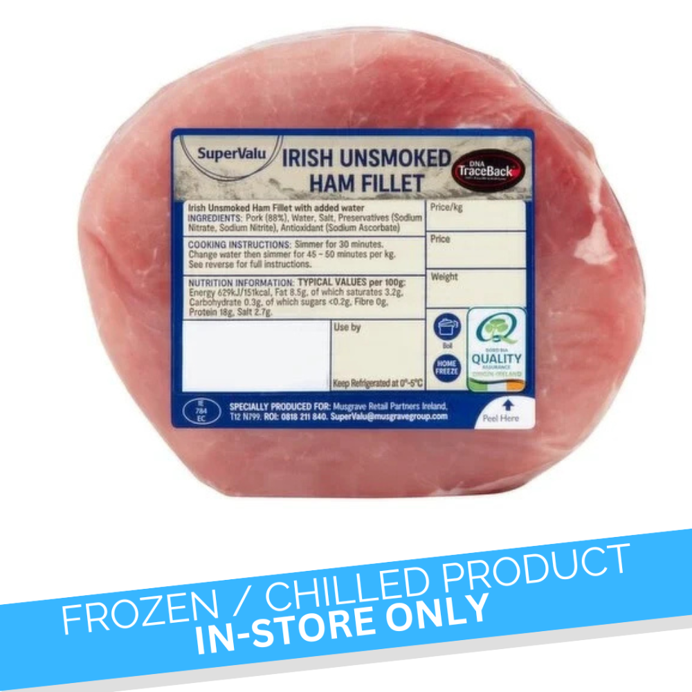 SuperValu Unsmoked Ham Fillet 800g - Kellys Expat Shopping
