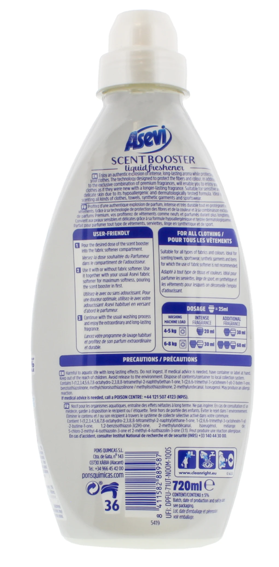 Asevi Liquid Laundry Freshener Green 36W 720ml - Kellys Expat Shopping