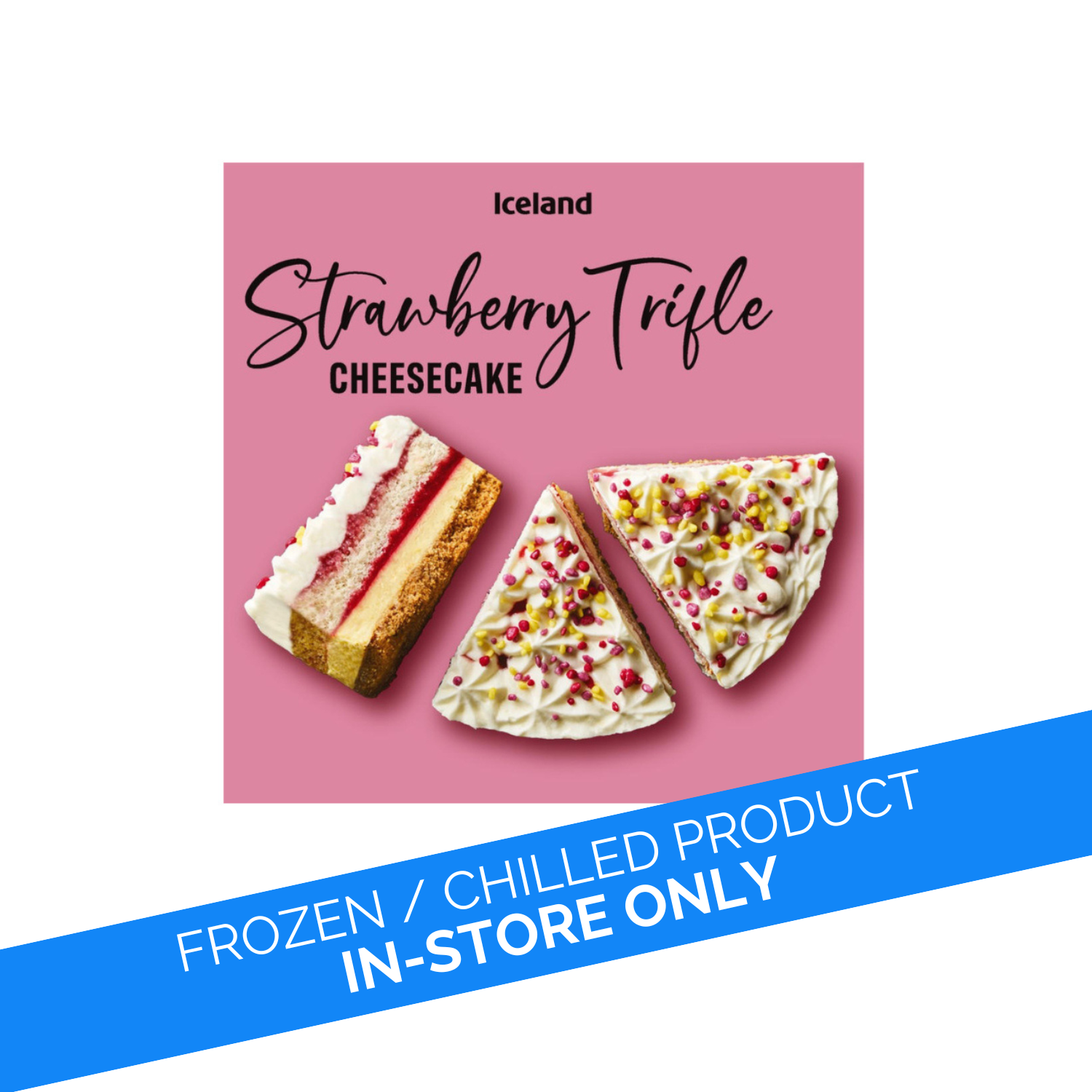 Iceland Strawberry Trifle Cheesecake 445g - Kellys Expat Shopping