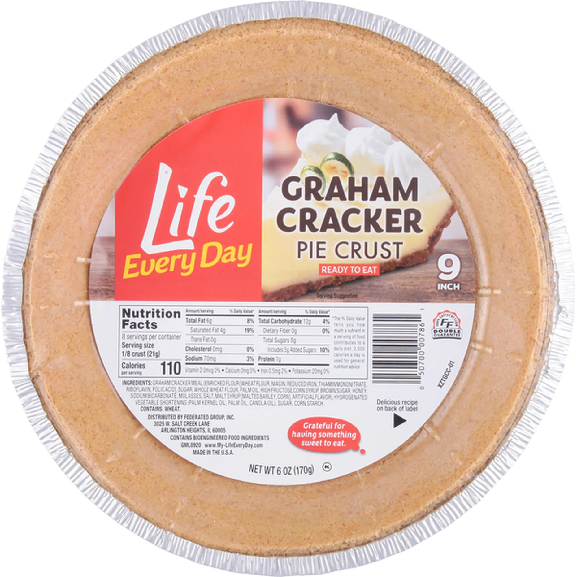 Life Every Day Graham Cracker Pie Crust 170g - Kellys Expat Shopping