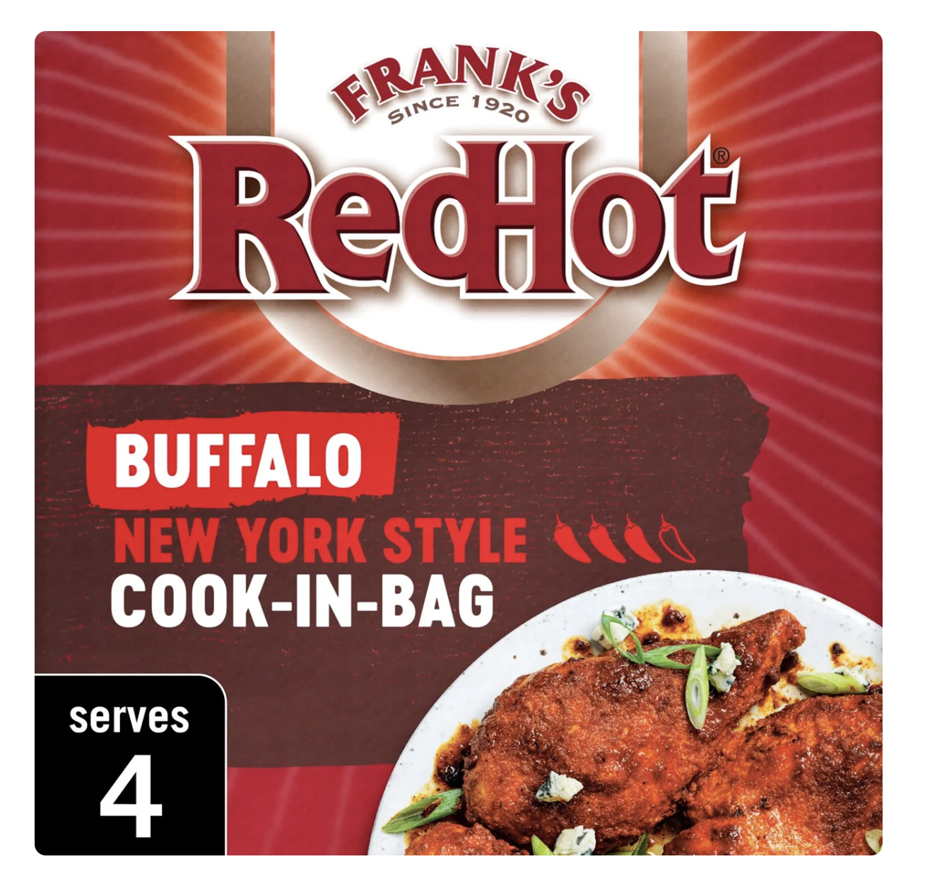 Franks Buffalo New York Style Cook In Bag 25g - Kellys Expat Shopping