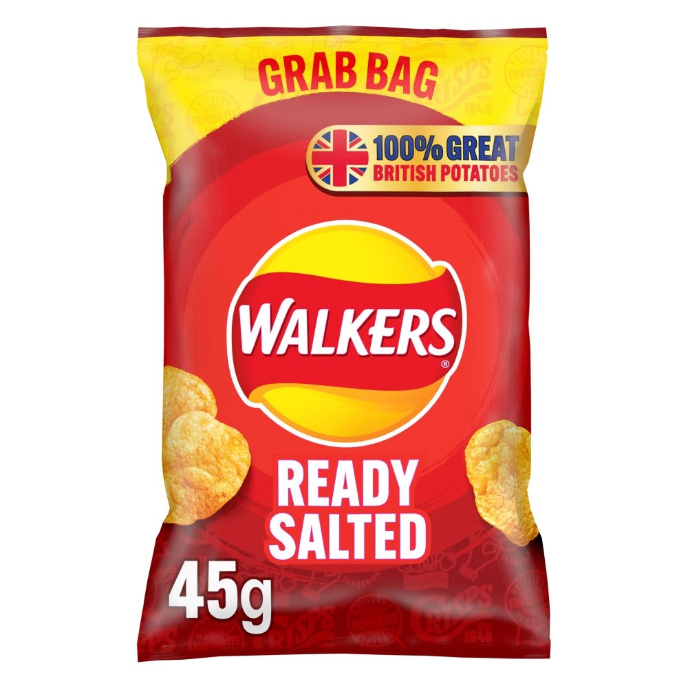 Walkers Ready Salted Grab Bag 45g - Kellys Expat Shopping