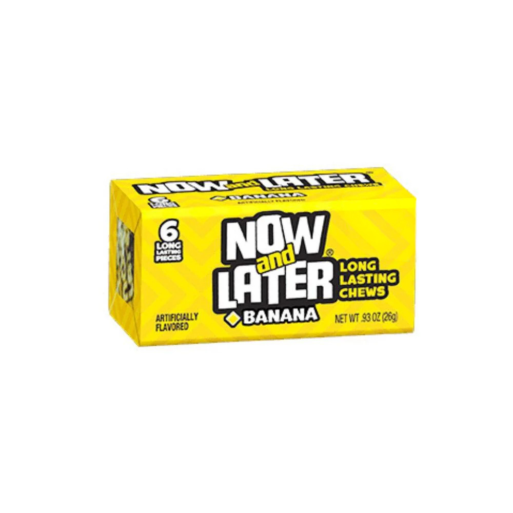 Now & Later Chewy Banana Candy | Fruity American Sweets - Kellys Expat ...