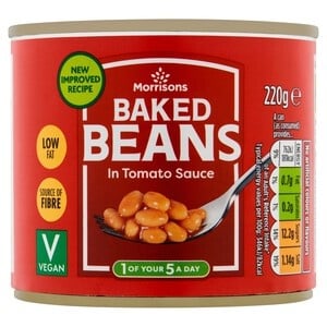 Morrisons Baked Beans in Tomato Sauce 220g - Kellys Expat Shopping