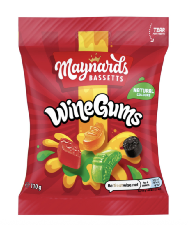 Maynards Bassetts Wine Gums Bag 110g - Kellys Expat Shopping
