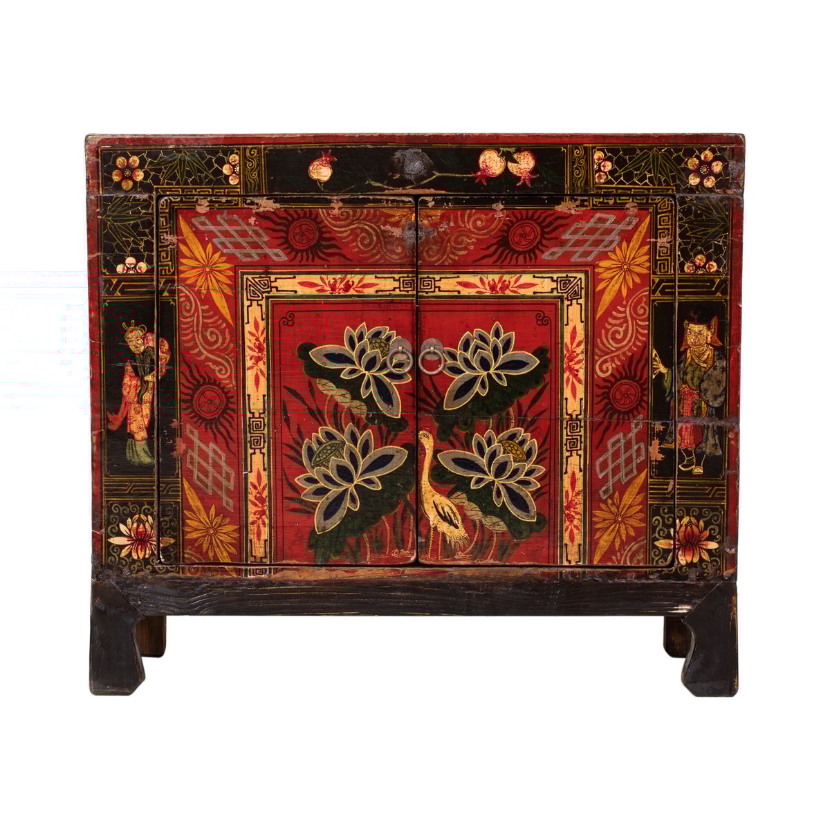 Antique Chinese dresser painted - Yajutang Möbel GmbH