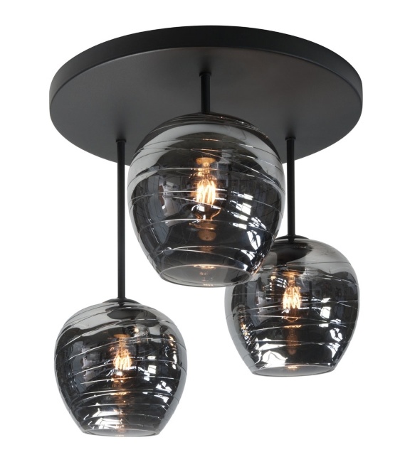 Moderne - Plafondlamp - Zwart - 3 lichts - Fantasy
