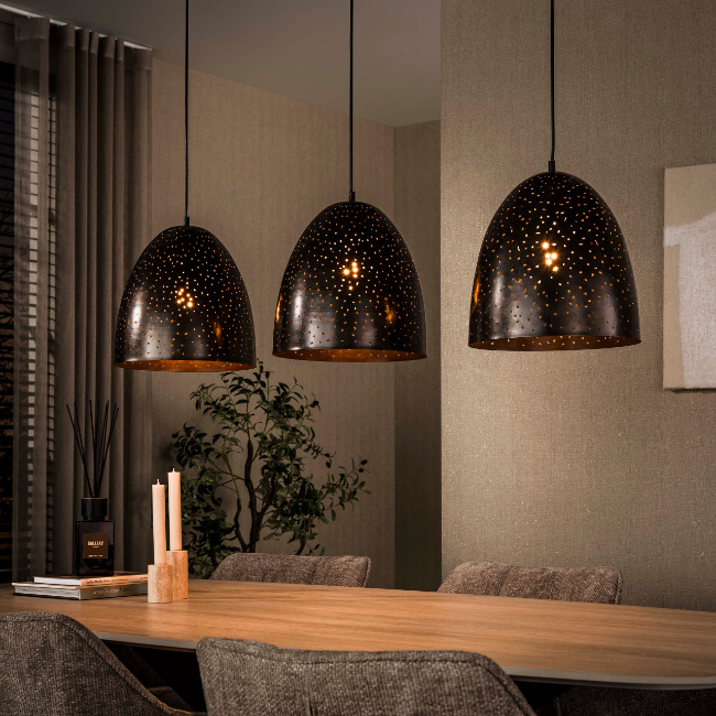 Modern - Industriële - Hanglamp - 3-lichts - Urban brown - Monte