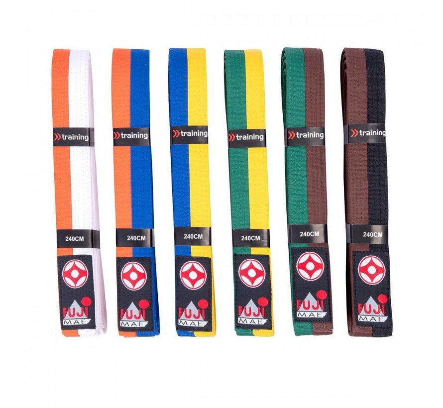 Dubbel gekleurde Kyokushinkai Karate band kopen?| Best Fightshop - Best ...
