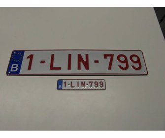 Miniplaatje België | AllesVoorJeAuto.shop