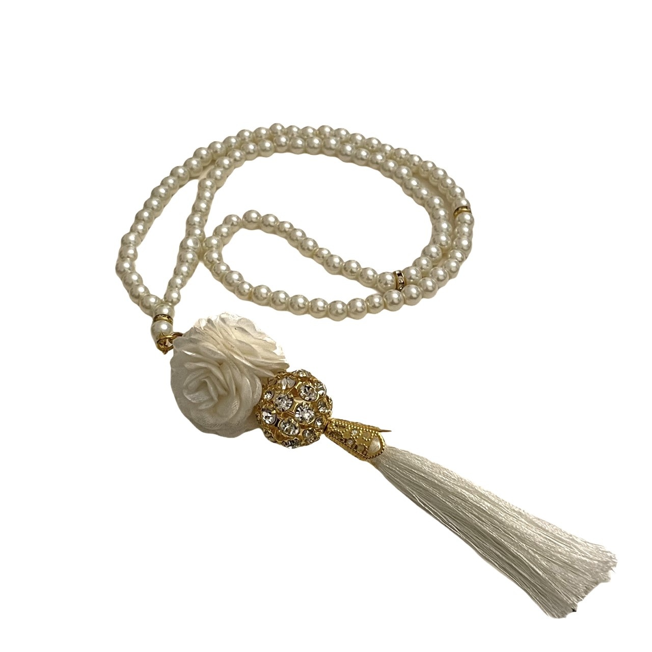Parel tasbih wit - Miracshop.nl