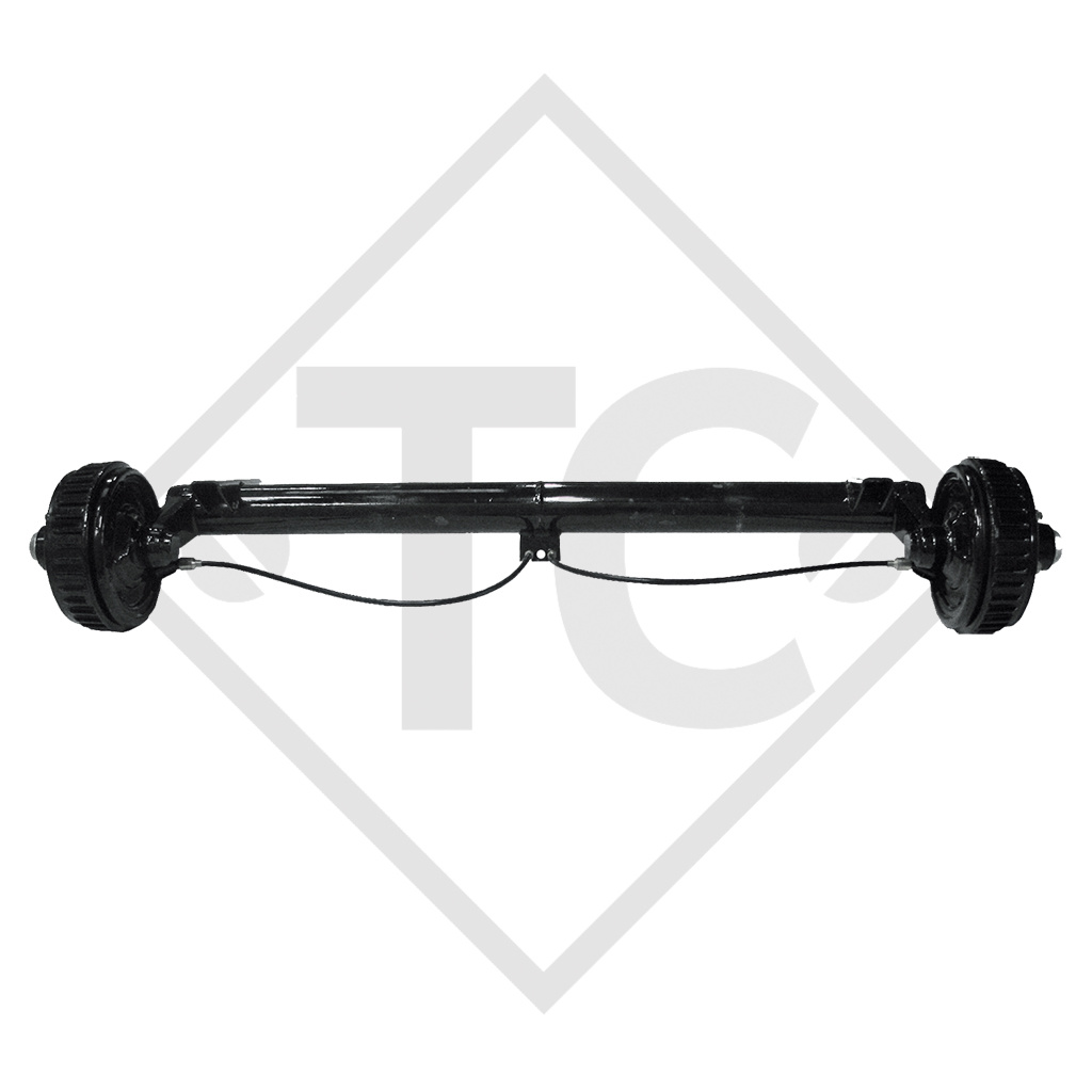 Braked steel spring axle 3500kg PLUS axle type BT 3500 - Trailer Center ...