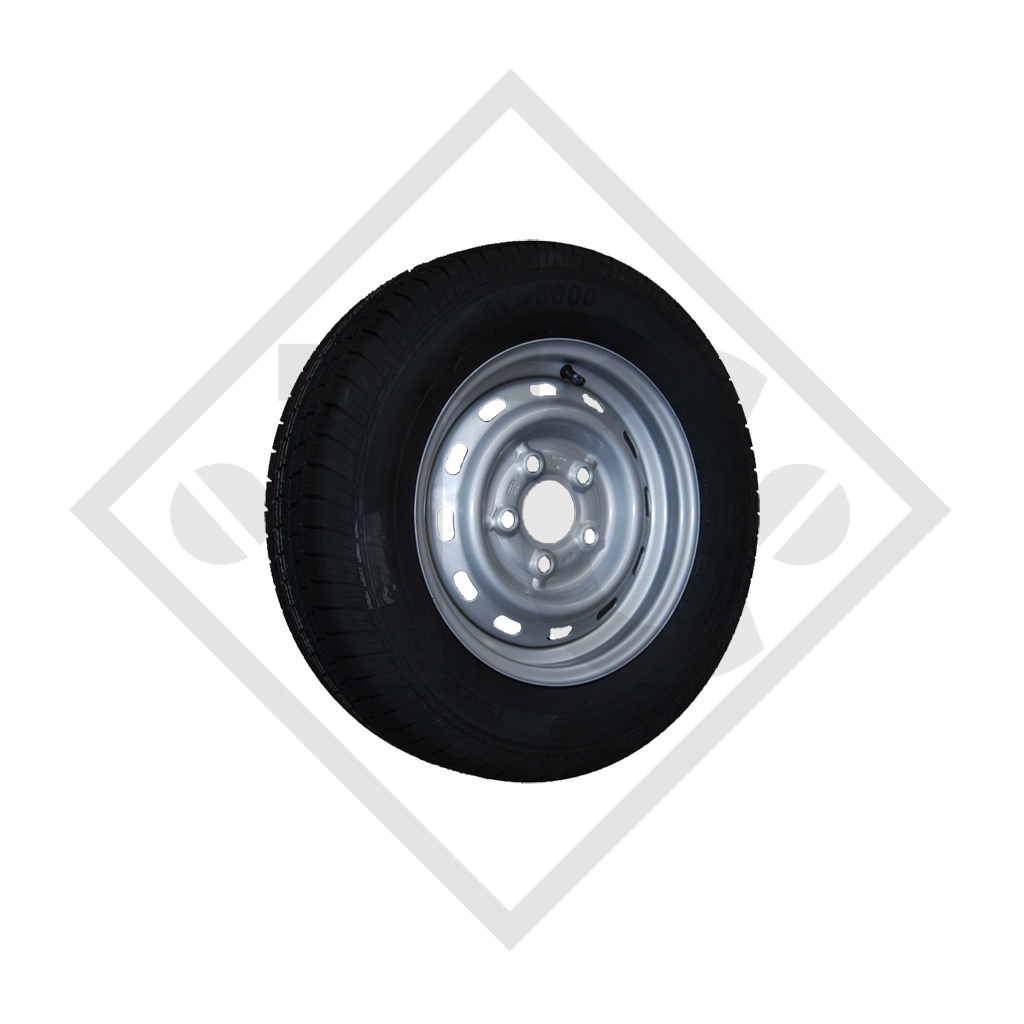 tyre 185/60R12 TR603 with rim 5.50x12 - Trailer Center Discount GmbH