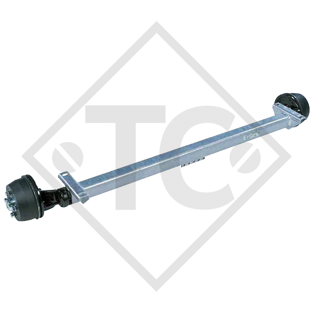 Braked tandem front axle 850kg SWING axle type CB 854, 46.16.382.055 ...