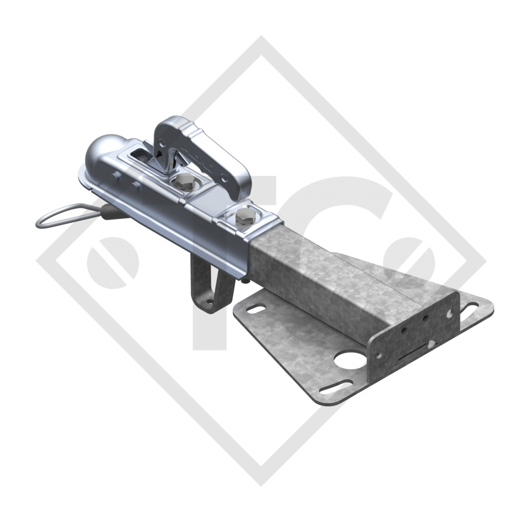 Drawbar installation 75 VR with coupling head AK 7, top installation ...