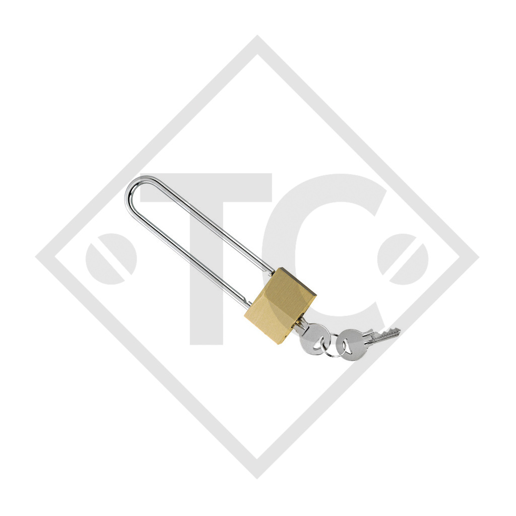 Compact shackle lock, packing unit 20 units 247925 - Trailer Center ...
