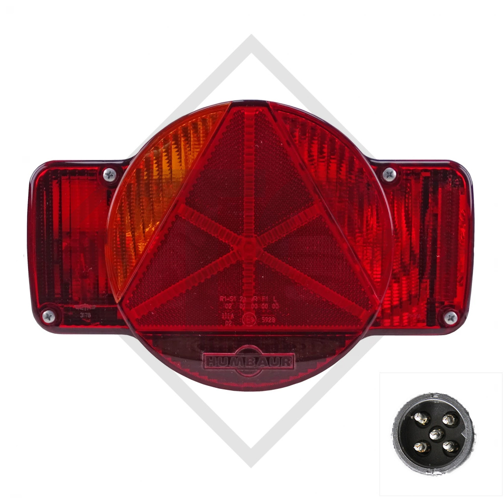 HUMBAUR Tail light (multifuncion light) incl. illuminants, left ...