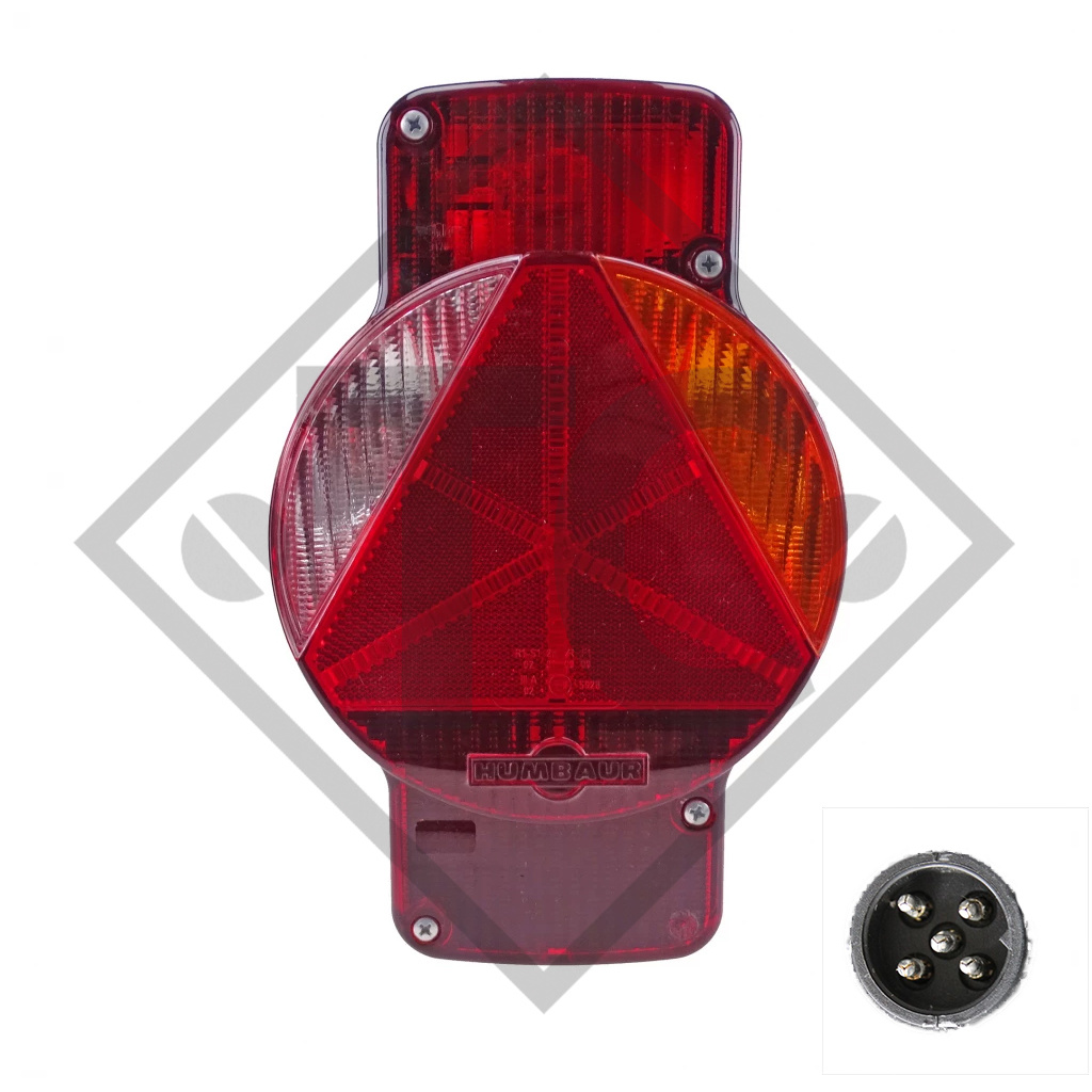 HUMBAUR Tail light (multifuncion light) vertical incl. illuminants ...