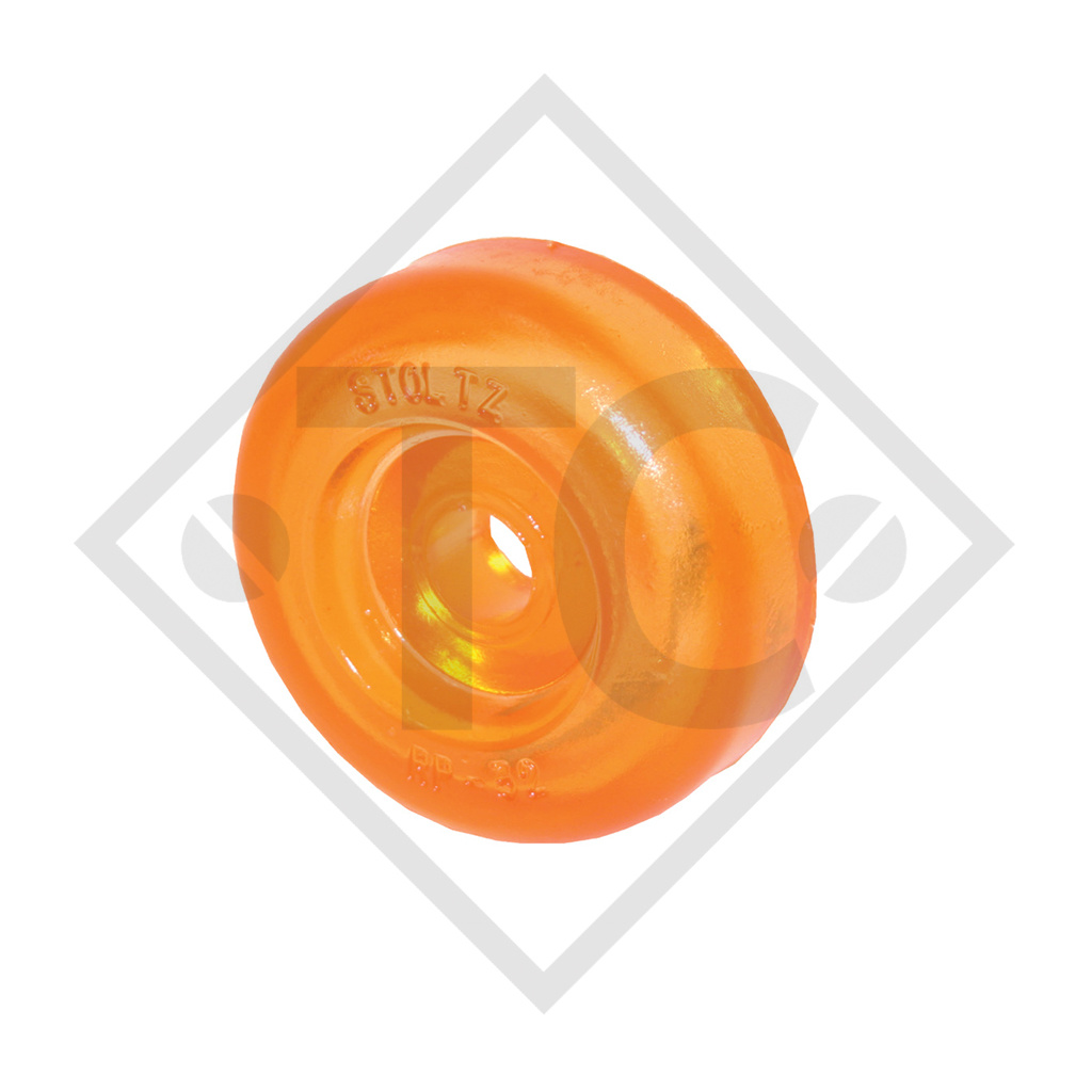 End cap type RP-32, yellow, Ø80,5x25,5mm - Trailer Center Discount