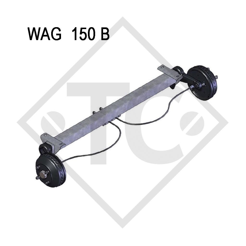 Braked axle 1500kg axle type WAG 150 B - Trailer Center Discount GmbH