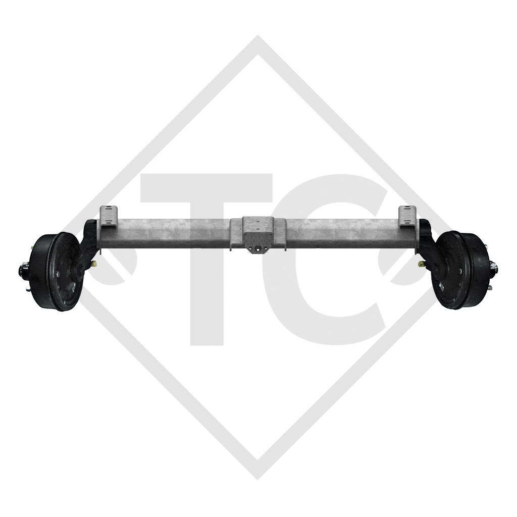 Eje delantero con freno 2500kg tipo de eje B 2500-8 1525249 - Trailer ...