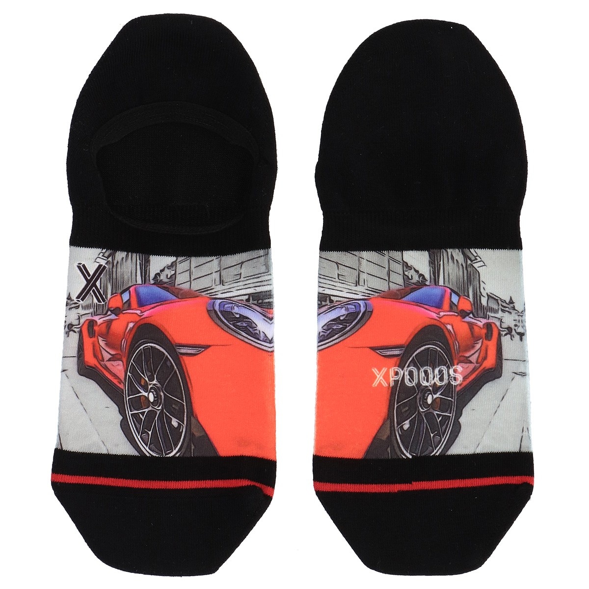 XPOOOS Footies Thema: Porsche 911 Sokken - Socks-online.nl