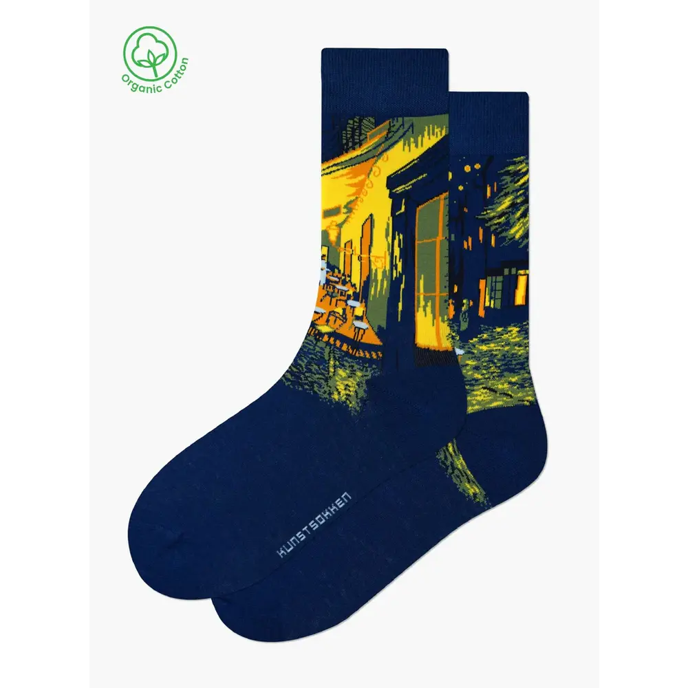 Caféterras bij Nacht - Vincent van Gogh - Socks-online.nl
