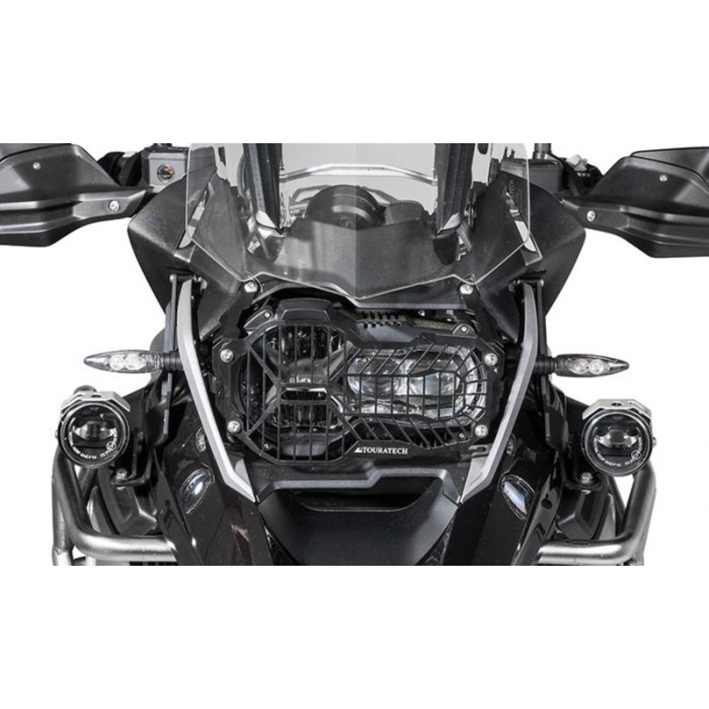 Touratech Set of LED auxiliary headlights fog black - BMW R1250GS ...