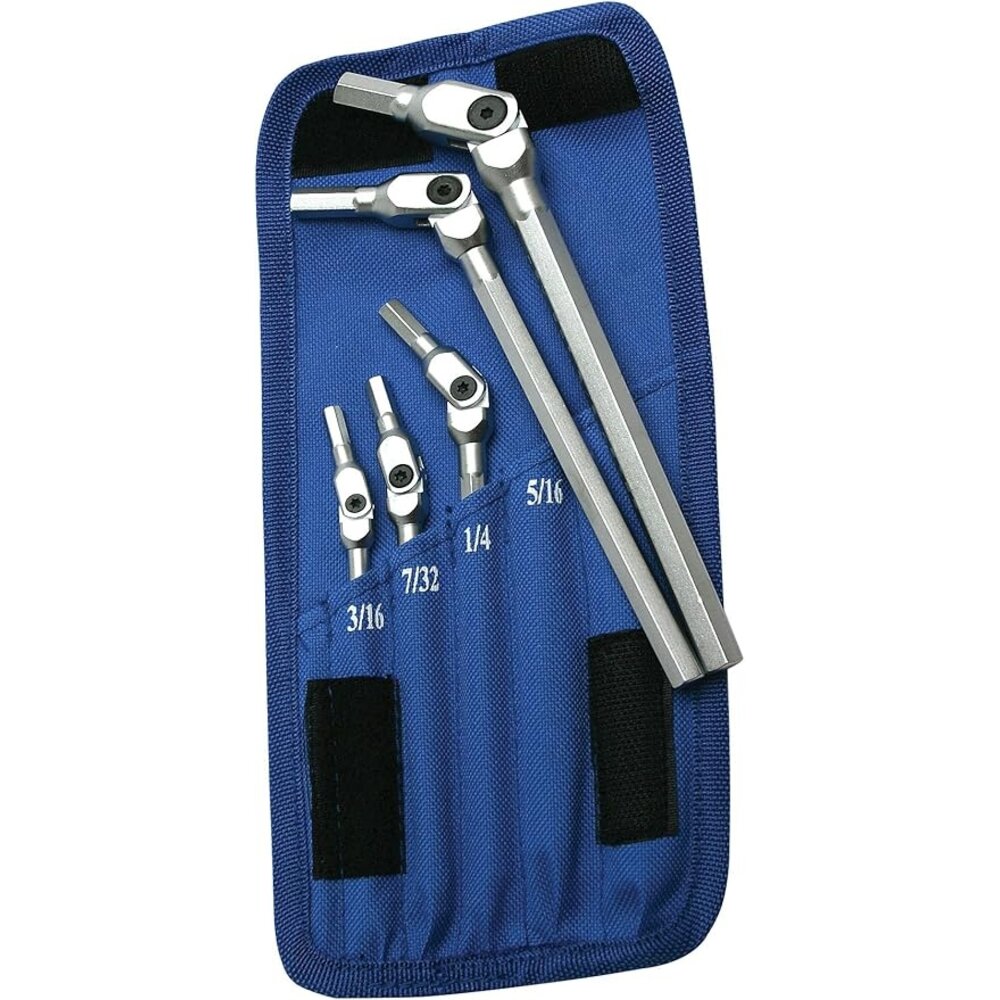 Motion pro - SAE Hex Wrench Set with Pivot Head (5-Piece) - Allroadmoto
