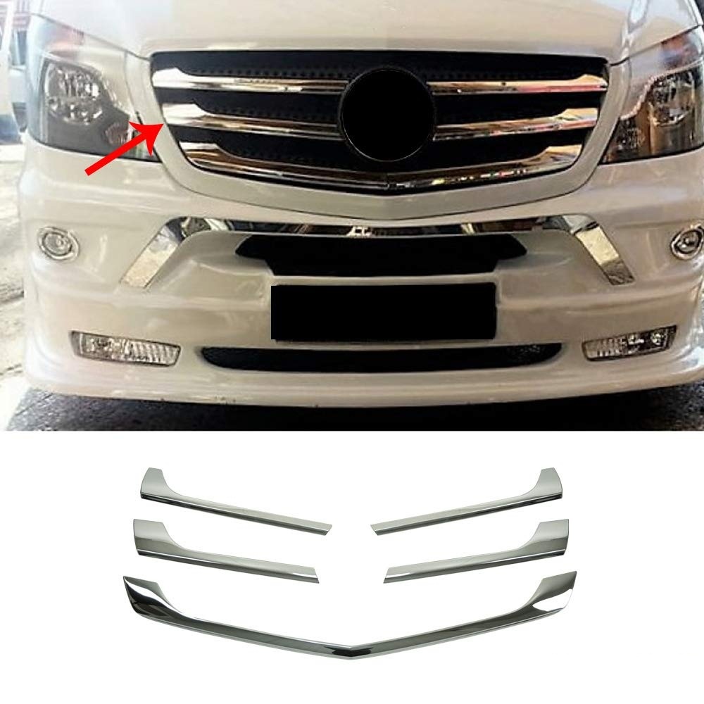 Chrome grille lijsten voorgrill MB Sprinter W906 FL 5 delig - Best ...