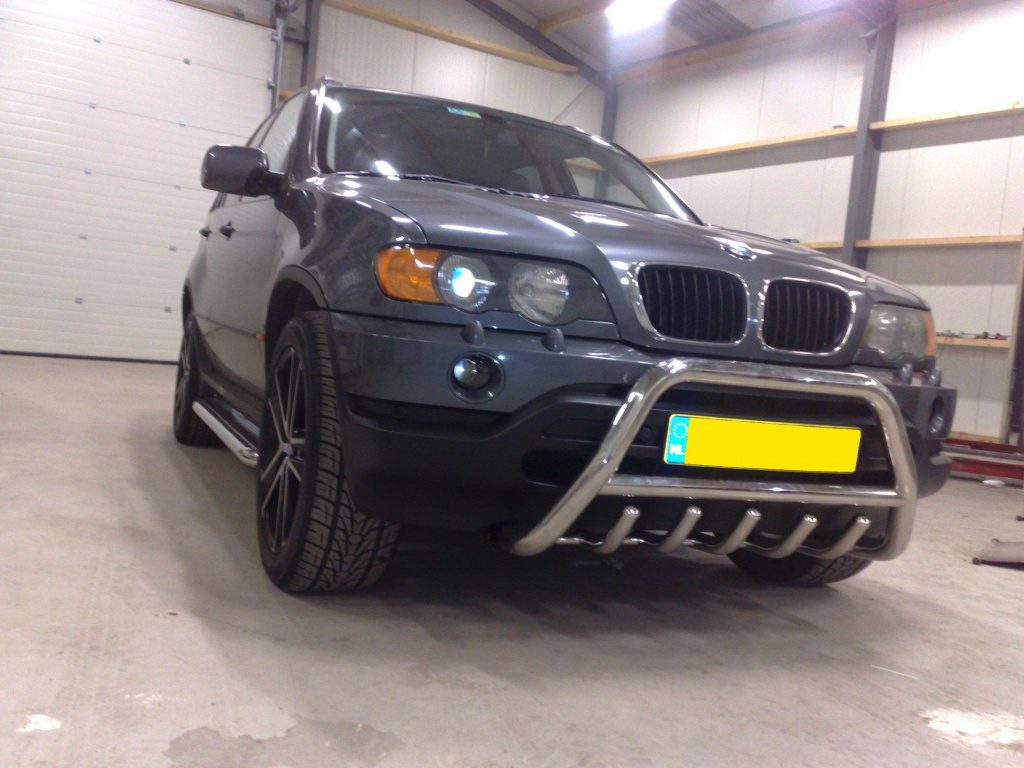 BMW X5 E53 Pushbar met carterbescherming Bullbar - Best-Carstyling