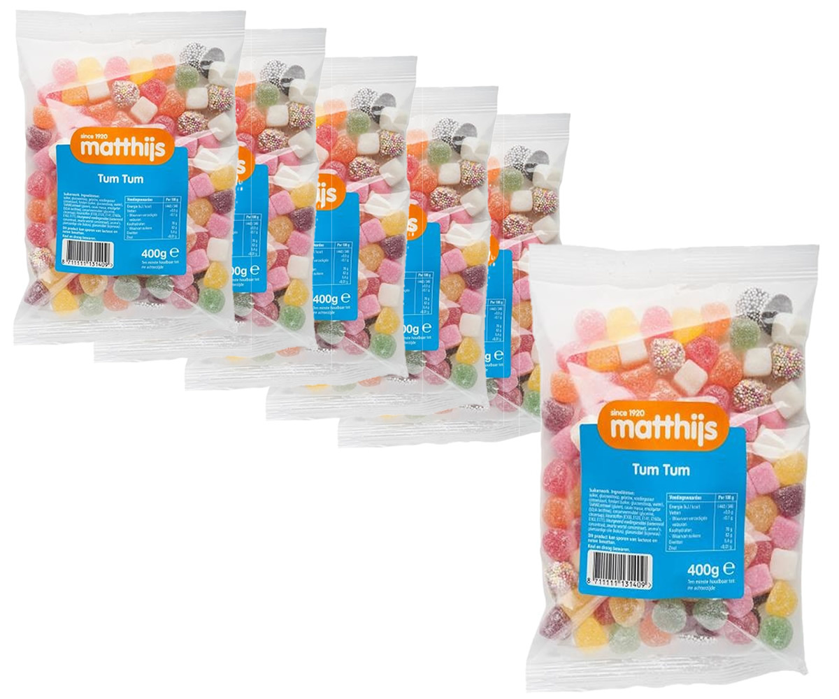 Advantage package Candy - 6 bags of Matthijs Tum Tum to 400 grams ...