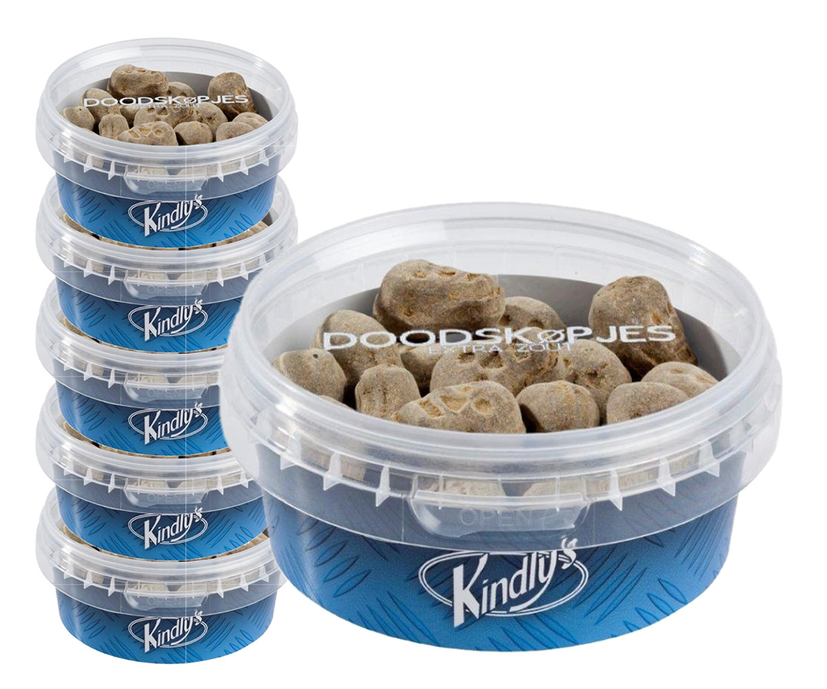 Advantage package of sweets - 6 jars Kindlys container Salmiak hail to ...