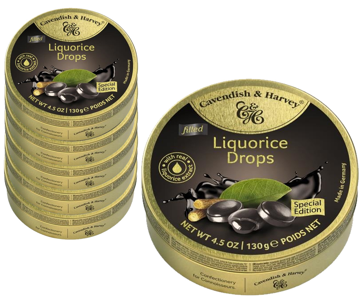 Vorteilsverpackung Candy - 6 Dosen Lakritz Drops á 130 GrammSüßigkeiten ...