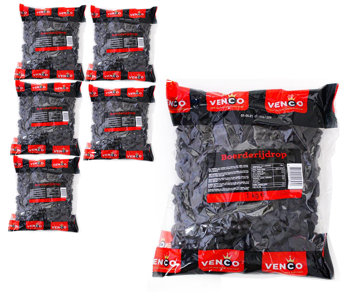 Advantage package of sweets - 6 bags of Venco FarmDrop of 1000 grams ...