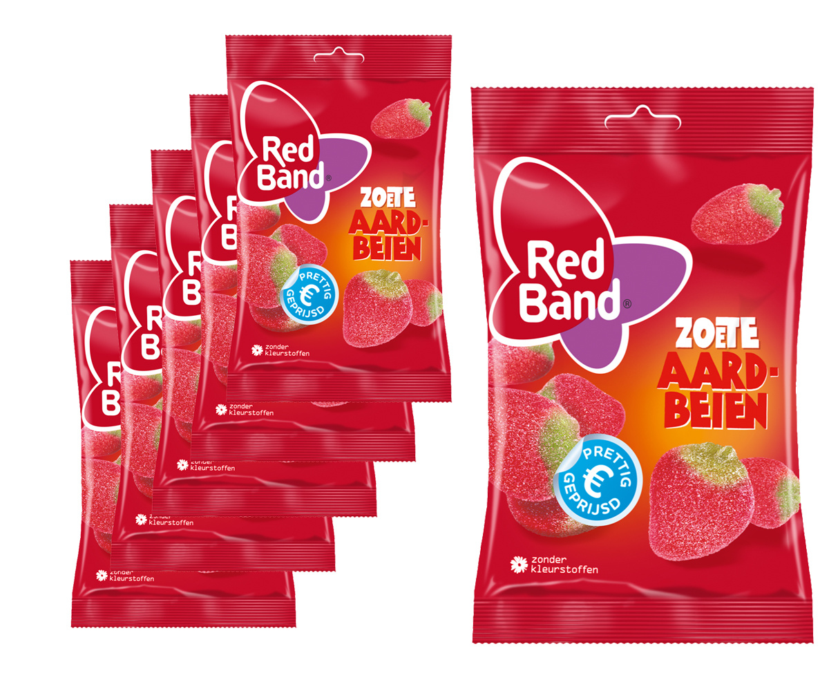 Advantage package Candy - 6 bags Red Band Strawberries of 180 grams ...
