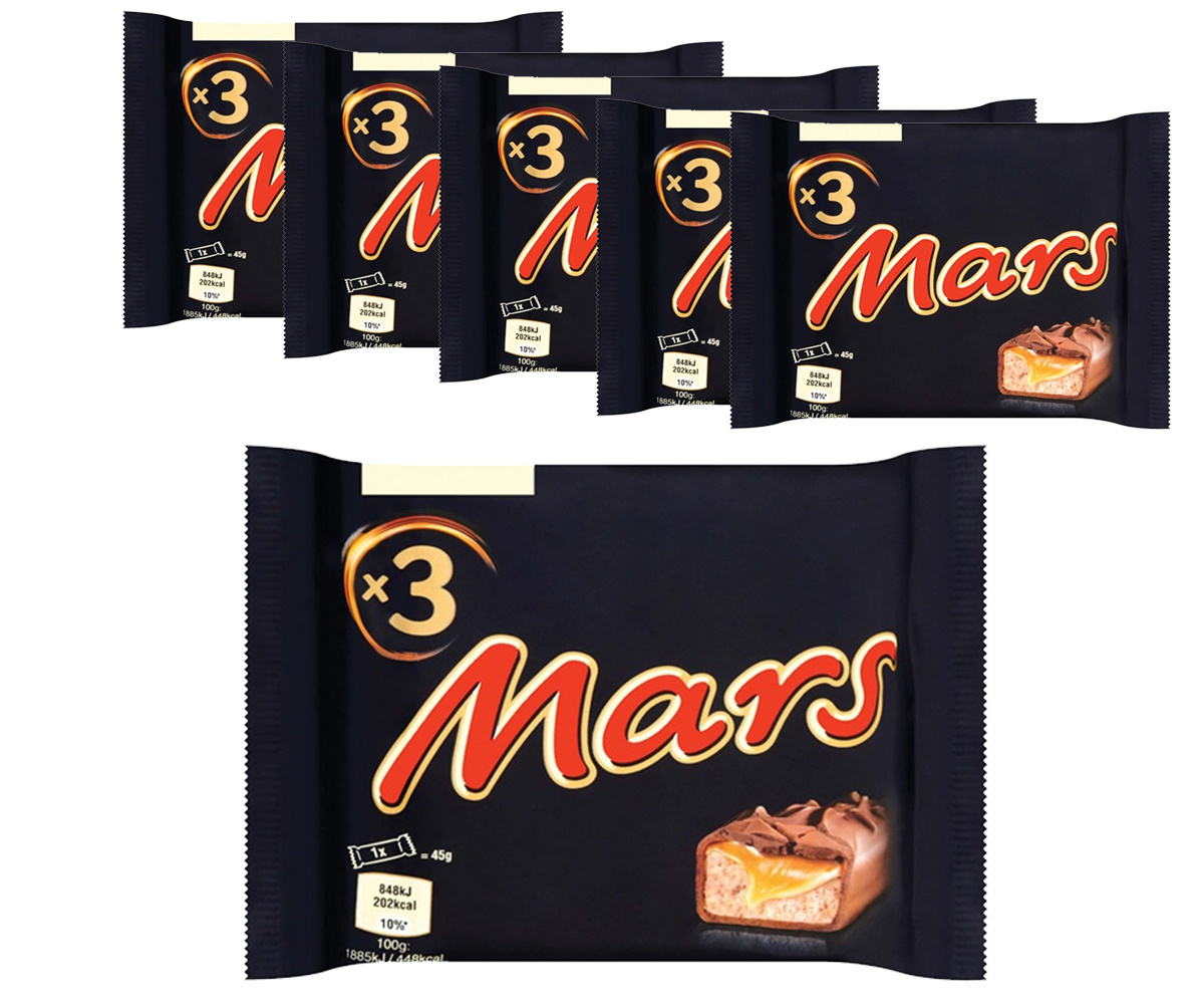 Advantage package of sweets - 6 x 3 -pack Mars to 135 grams | Candy ...