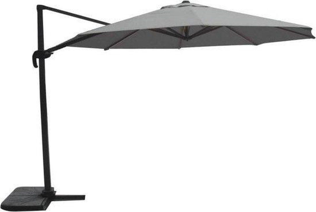 Floating parasol Virgoflex Gray Ø350 cm - Including cross foot | Garden ...