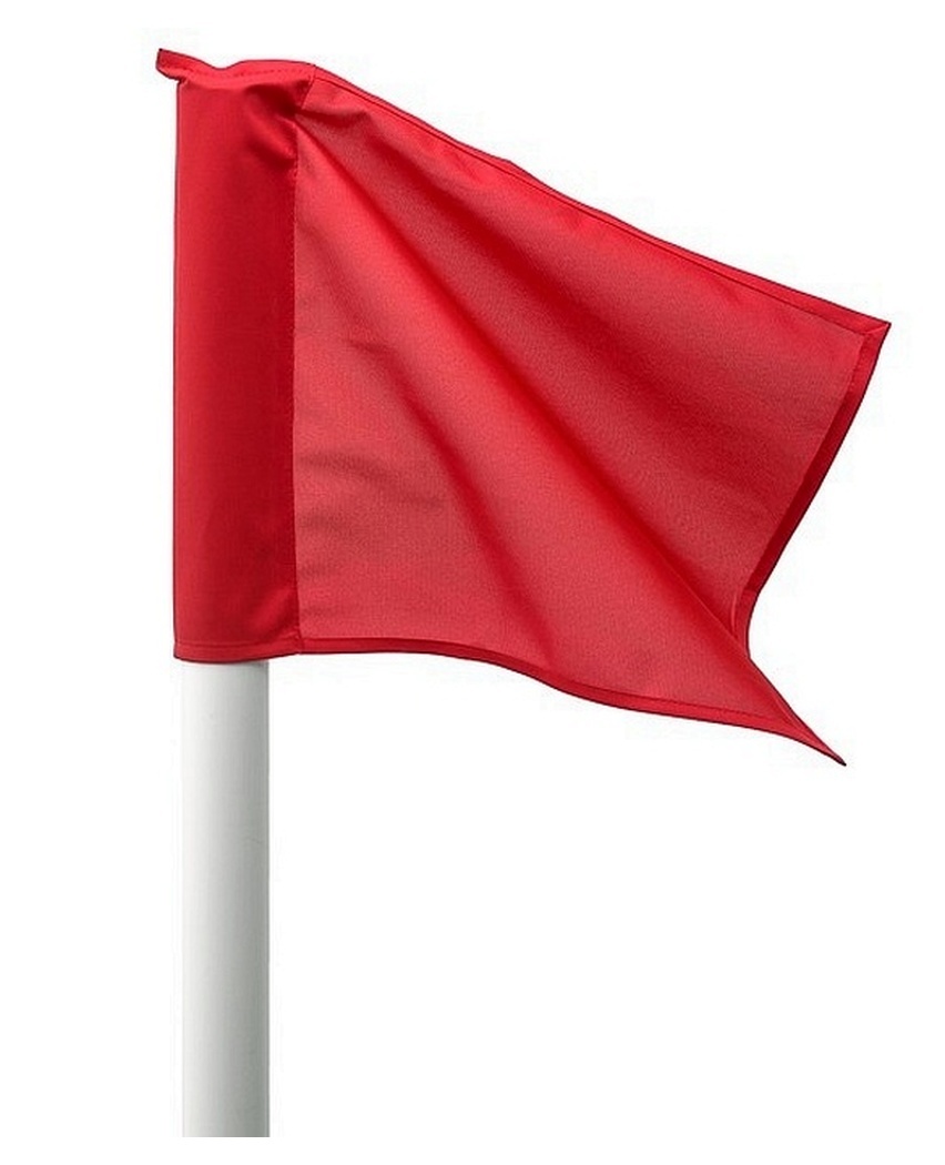 4 pieces of corner flagstick with red flag 120 cm | Hobby & Leisure ...