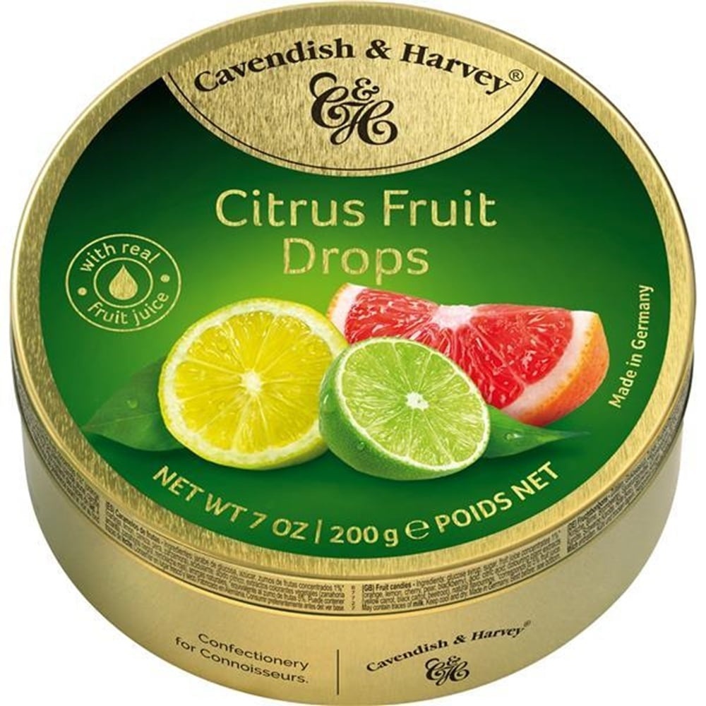 Cavendish and Harvey - Citrus Fruit Drops 200 Grams | Sweets & Candy ...