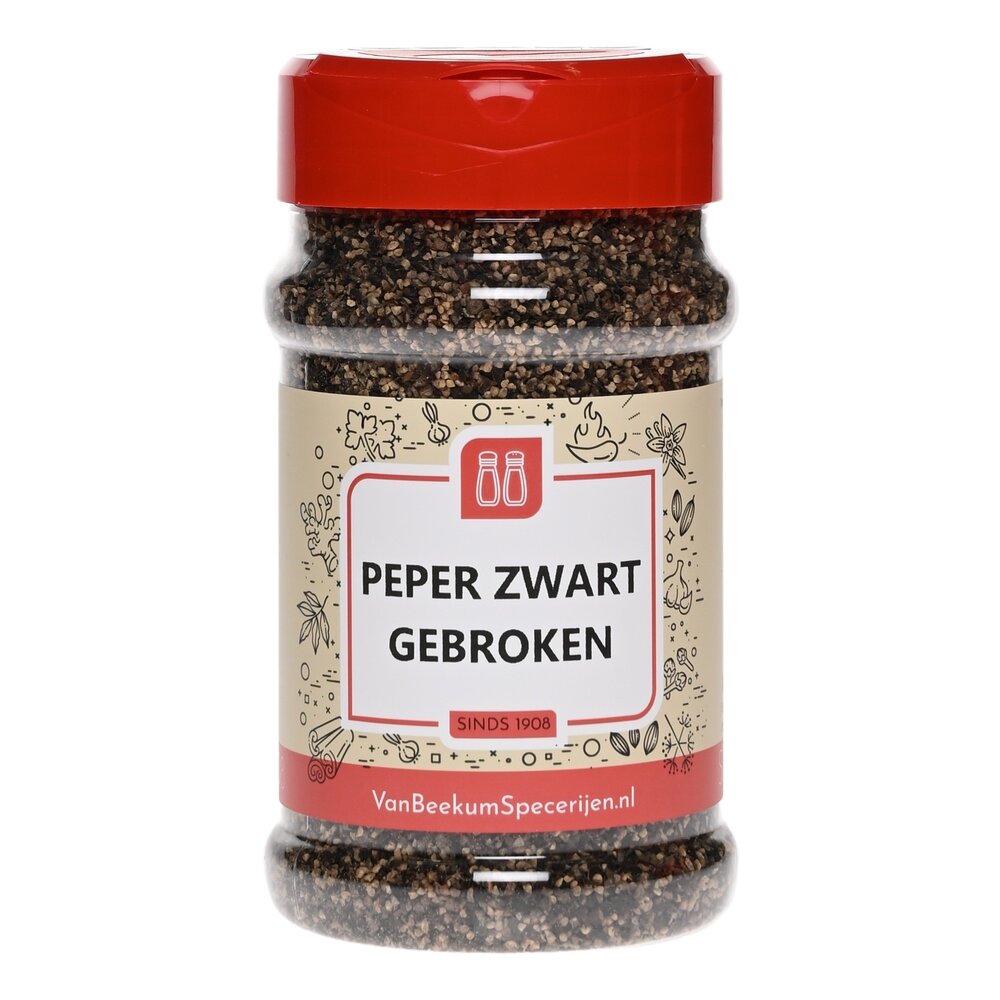 Peper Zwart Gebroken / Gestampt Kopen | Van Beekum Specerijen