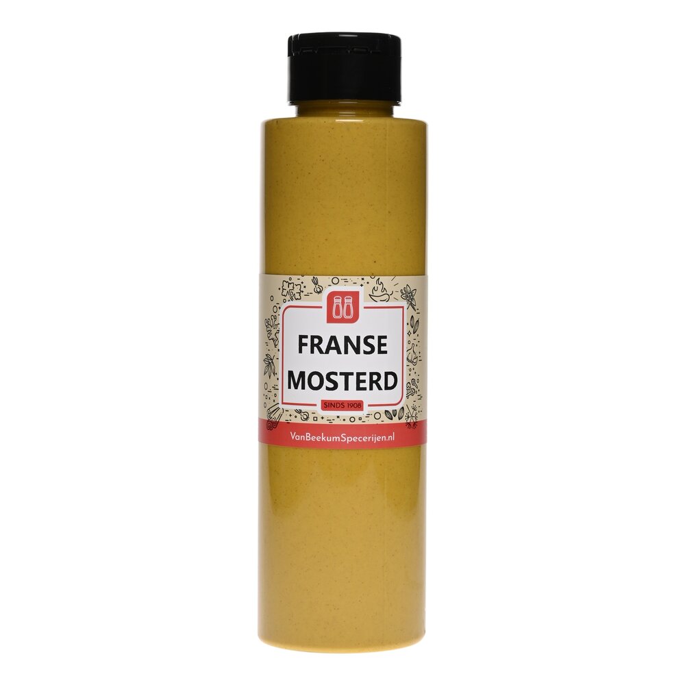 Franse Mosterd 500ml Kopen | Van Beekum Specerijen Sinds 1908