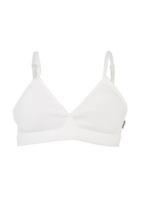 Girls bra's for A's and AA's | Bodybasics4kidz | Woody soft bra white ...
