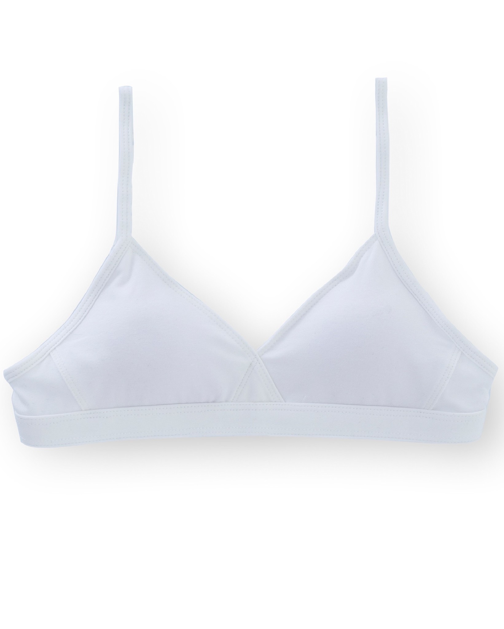 Girls bra's for A's and AA's | Bodybasics4kidz | Woody soft bra white ...