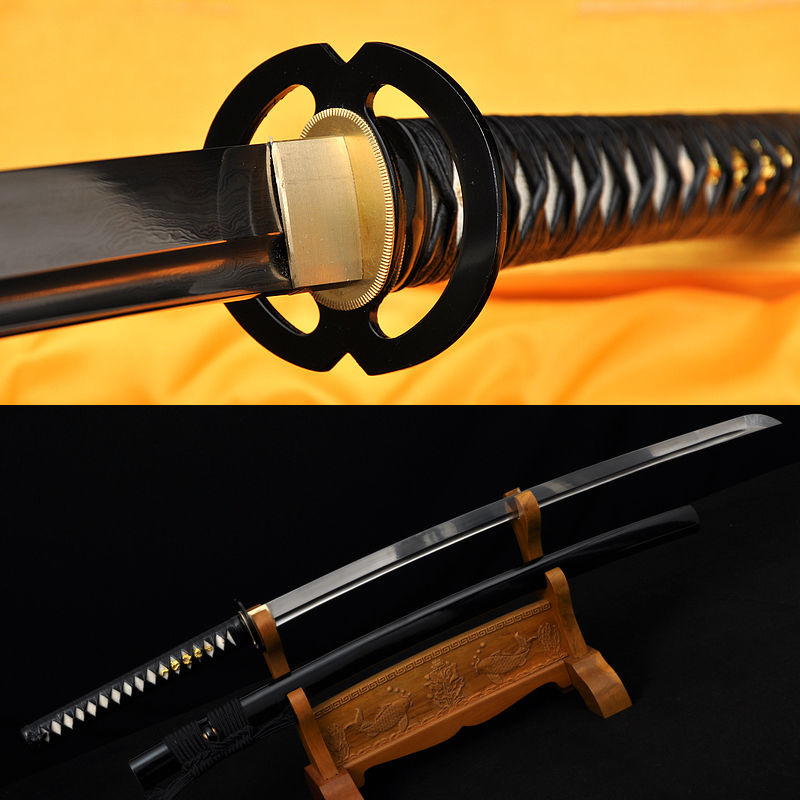 Mus Damast samurai katana zwaard - Zwaarden kopen | Zwaarden | Samurai ...