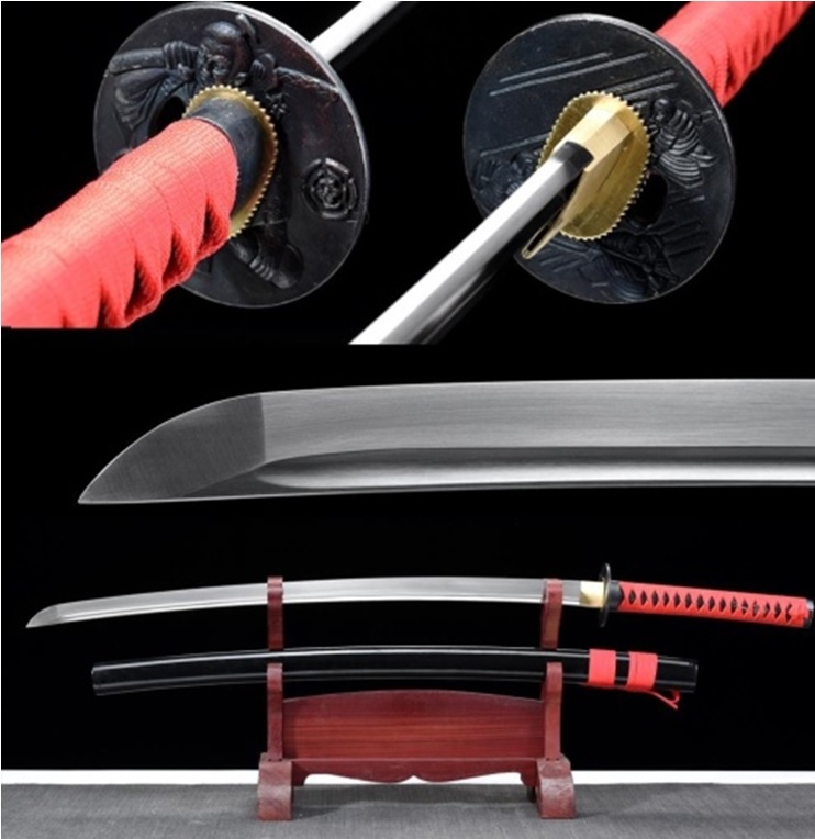 B6 Red Black Warrior Katana Samurai Zwaard - Zwaarden kopen | Zwaarden ...