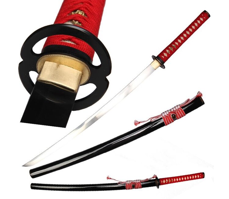 Red white Sageo samurai zwaard - Zwaarden kopen | Zwaarden | Samurai ...