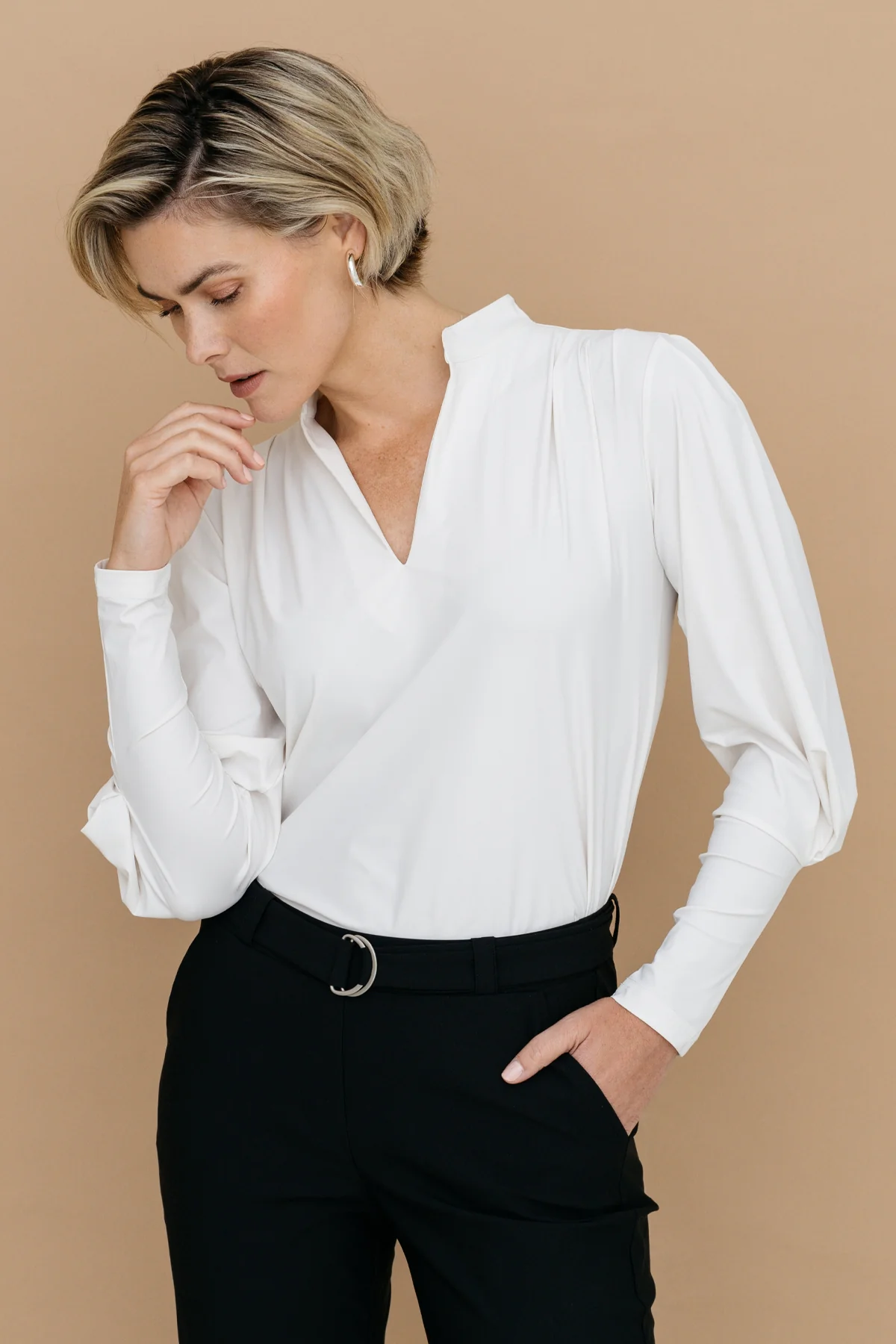 Maicazz Dieke Blouse BAS.T20.0170 Off White - De Ridder schoenen