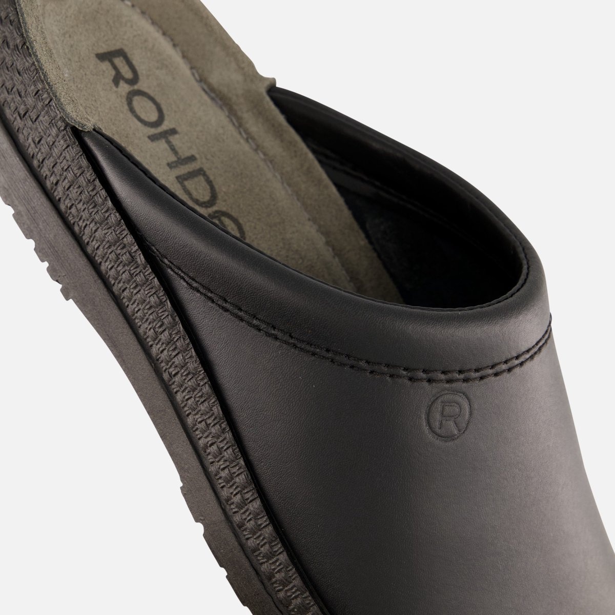 Rohde pantoffels 1515 black - De Ridder schoenen